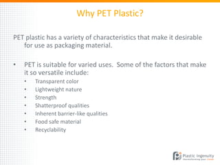 Benefits And Applications of PET Plastic Packaging | PDF