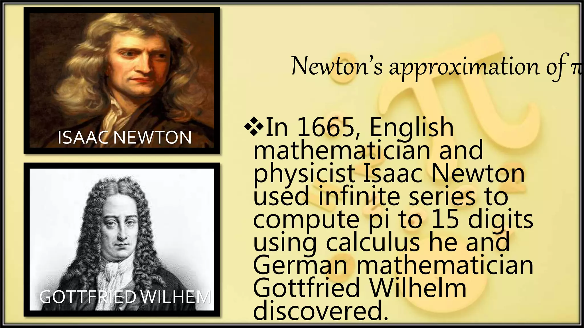 PI THE MATHEMATICAL CONSTANT | PPTX