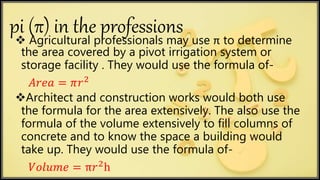 PI THE MATHEMATICAL CONSTANT | PPTX