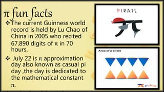 PI THE MATHEMATICAL CONSTANT | PPTX