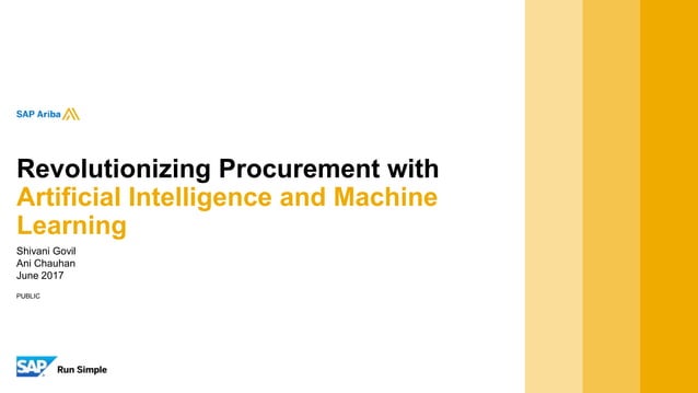 Revolutionizing Procurement with Artificial Intelligence and Machine Learning | PPT