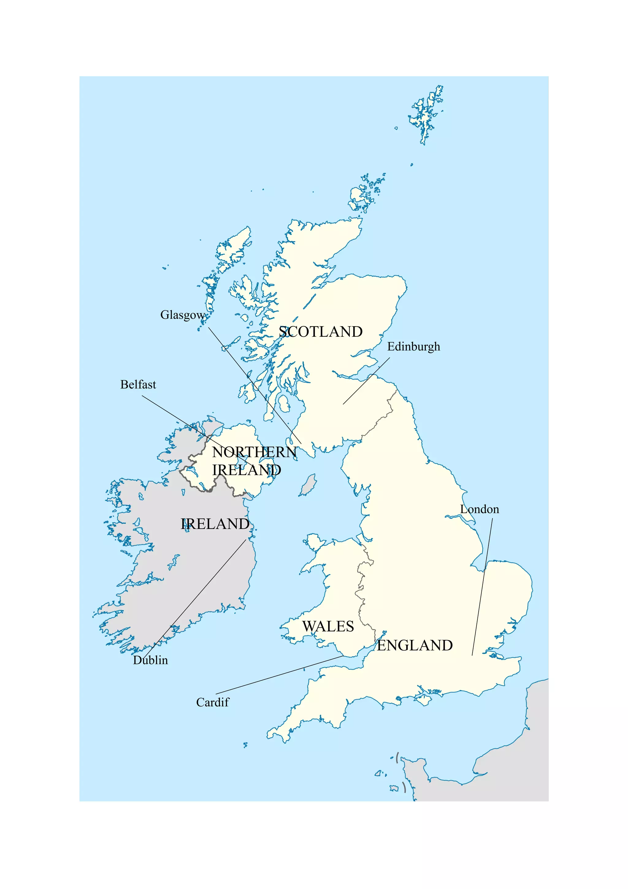 Uk's map and flags | PDF