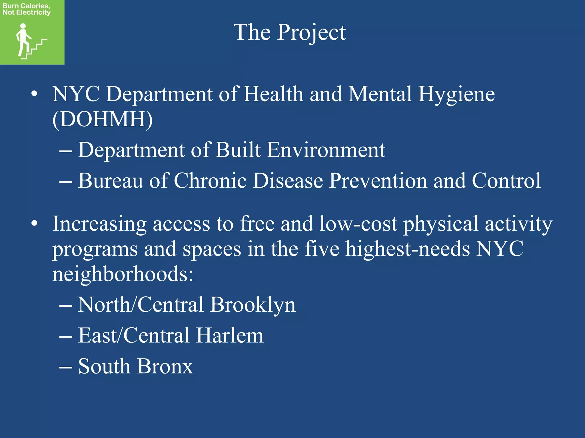 Consultancy Proposal to NYC DOHMH | PPT
