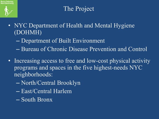Consultancy Proposal to NYC DOHMH | PPT