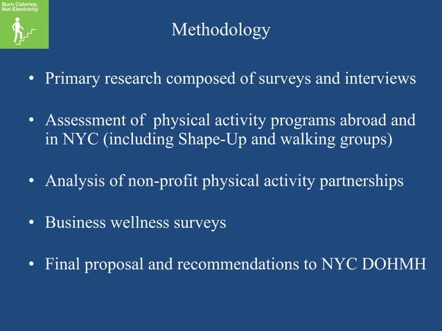 Consultancy Proposal to NYC DOHMH | PPT