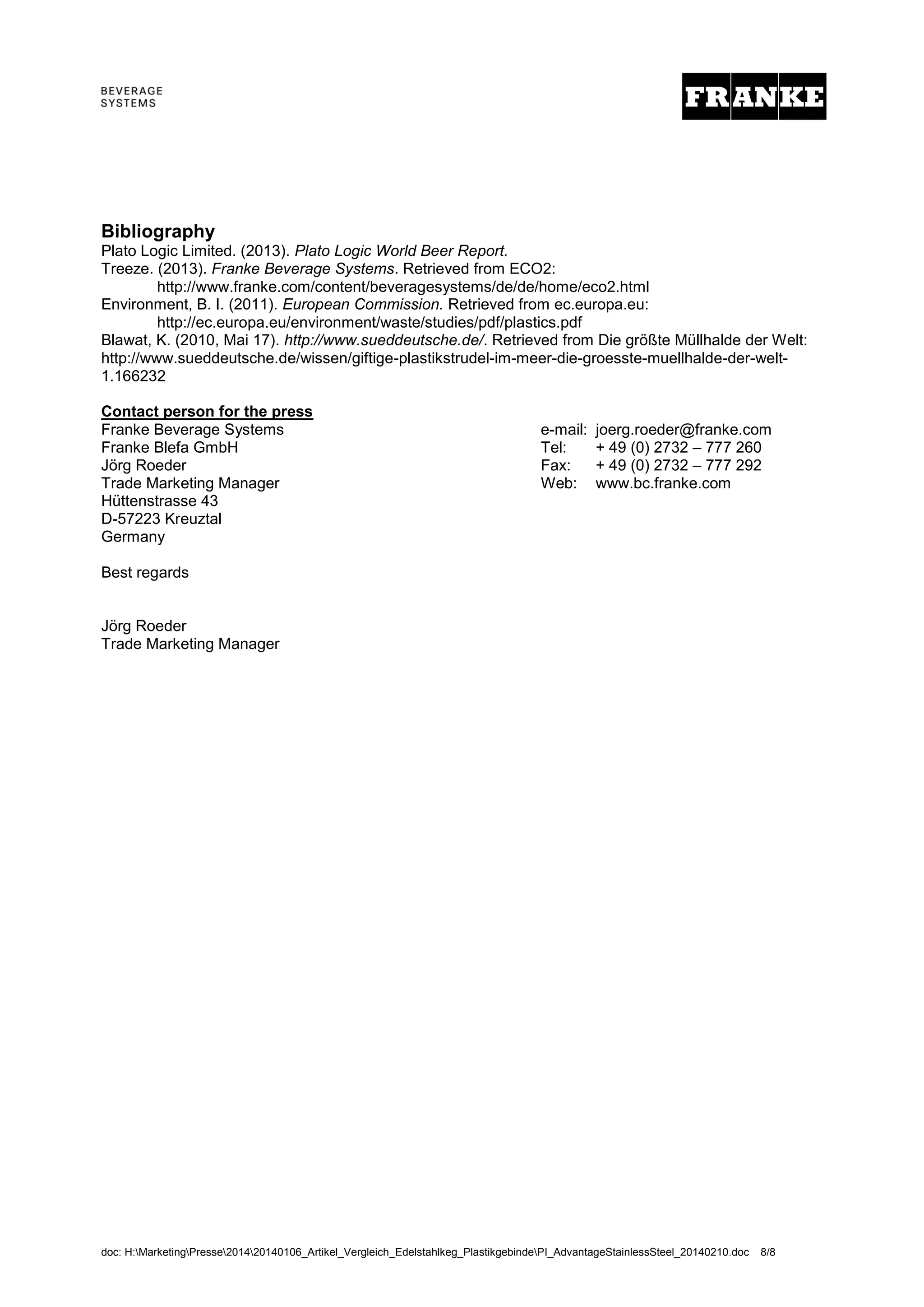 Sustainable Packaging for Beer | PDF