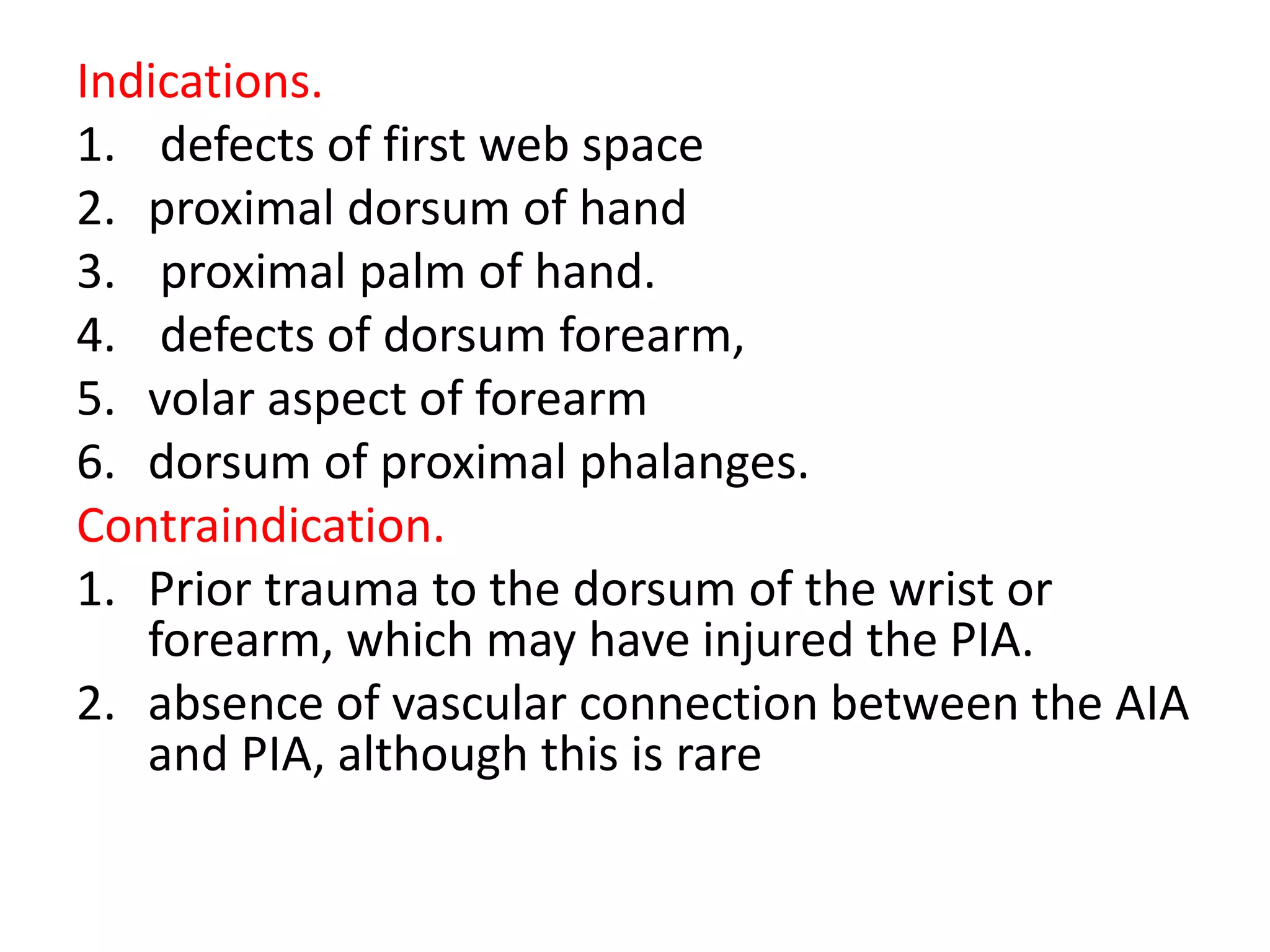 Posterior interosseous artery flap | PPTX