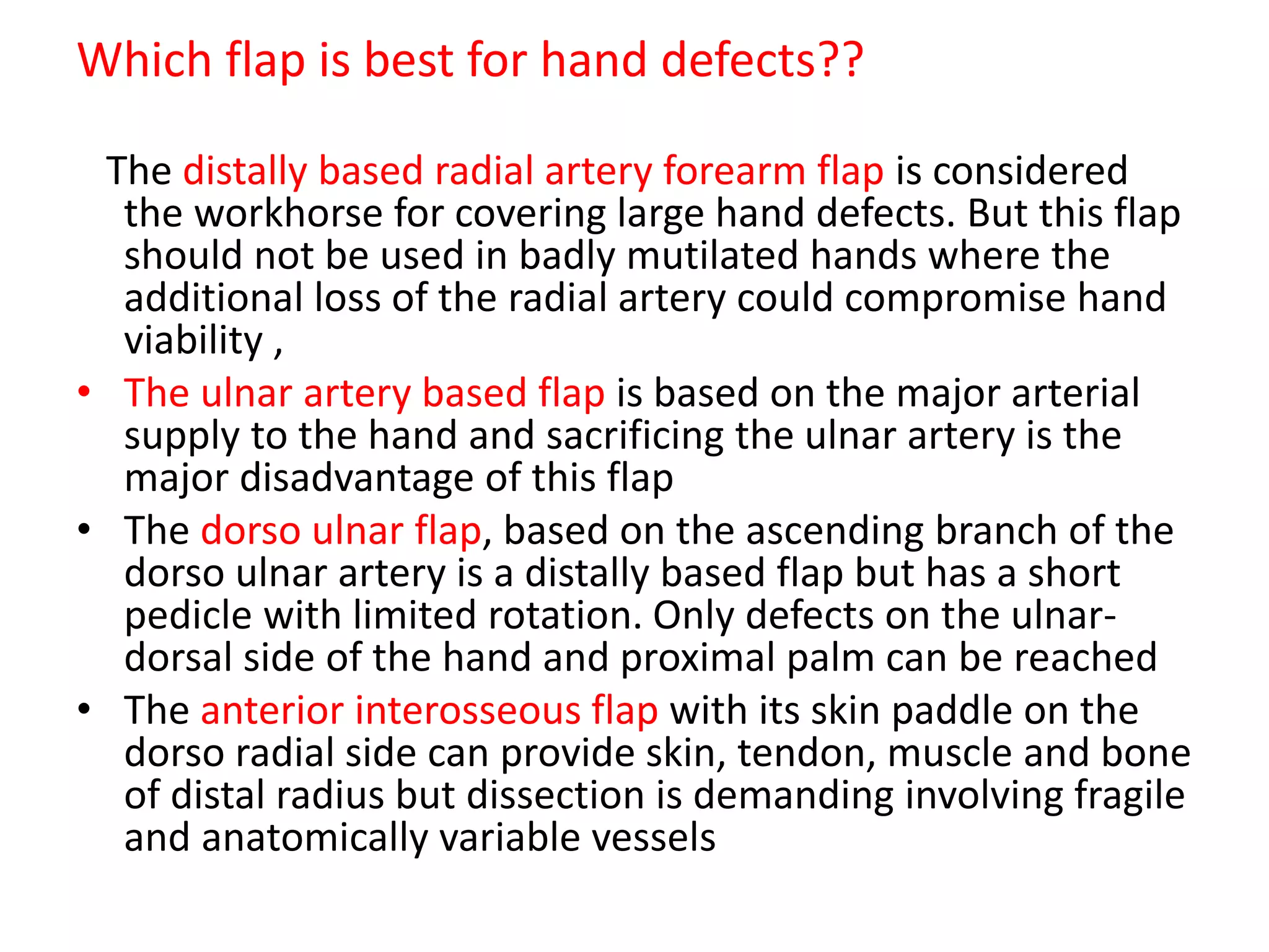 Posterior interosseous artery flap | PPTX