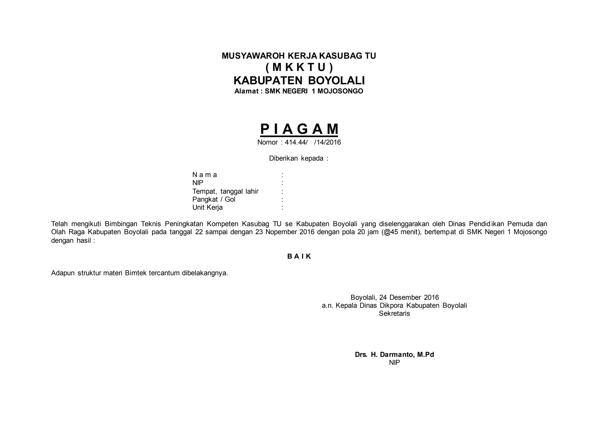 Piagam Ppt