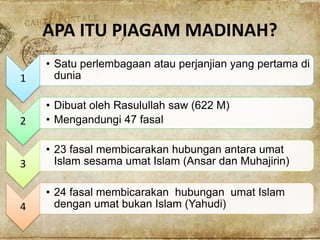 Piagam madinah | PPTX