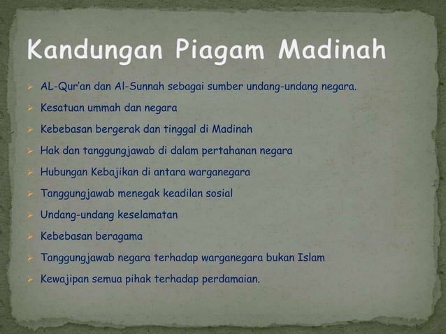 Piagam Madinah | PDF
