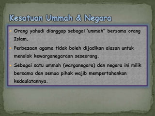 Piagam Madinah | PDF