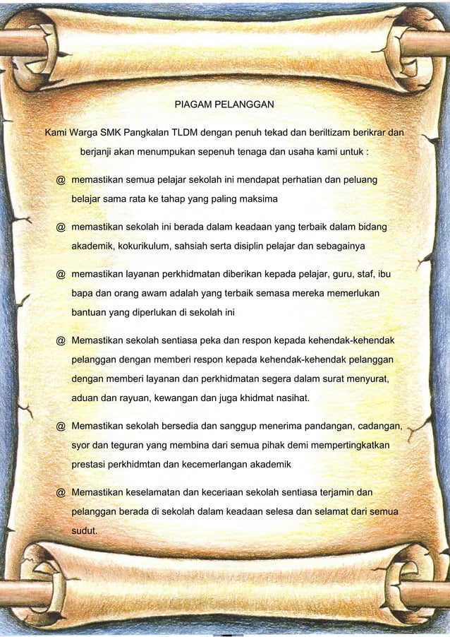 Piagam pelanggan | DOC