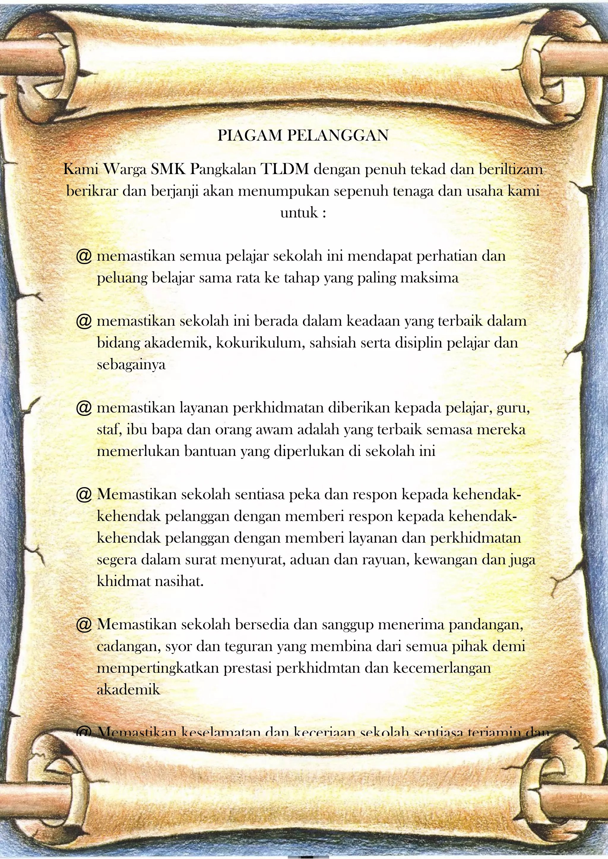 Piagam pelanggan | DOC