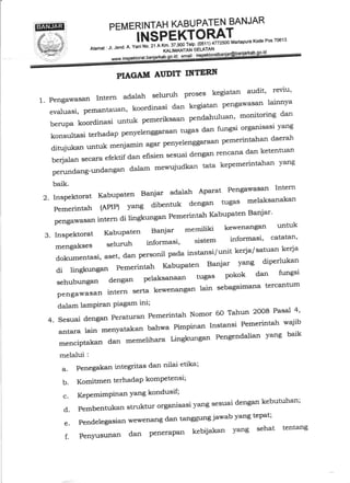 Piagam Pengawasan | PDF