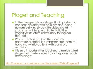 Piaget's Cognitive Development Theory | PPT