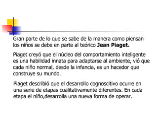 Que Es La Adaptacion Segun Piaget Online | primealture.it