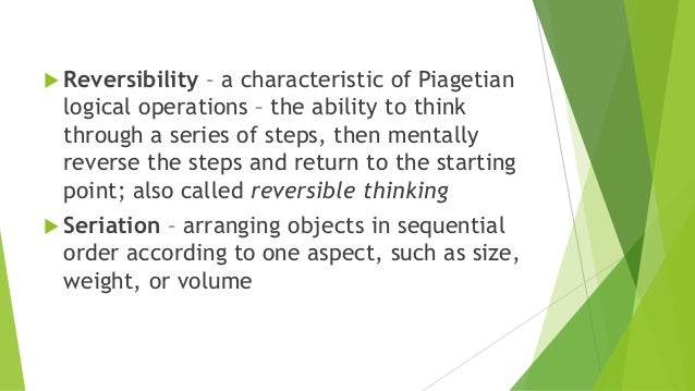 Reversibility Piaget
