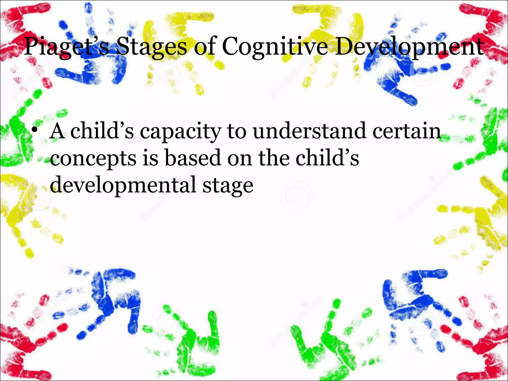 Piaget's stages of cognitive development | PPT | Parenting | Family and ...