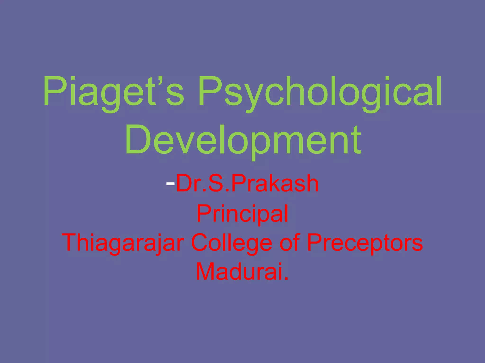 Piaget | PPT