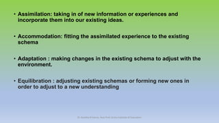 Piaget theory of Cognitive Development | PPTX