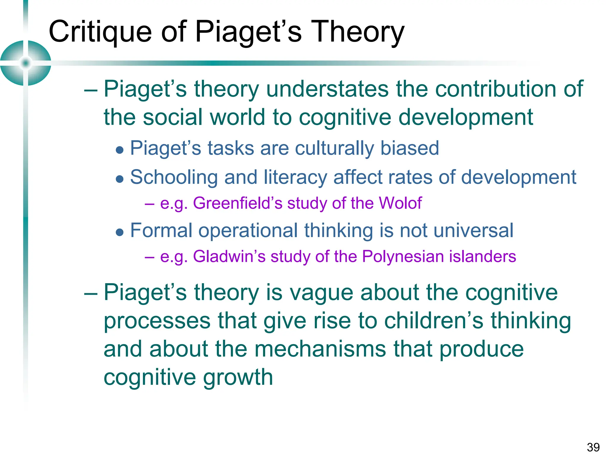 Jean Piaget studiesabout education for power | PPT