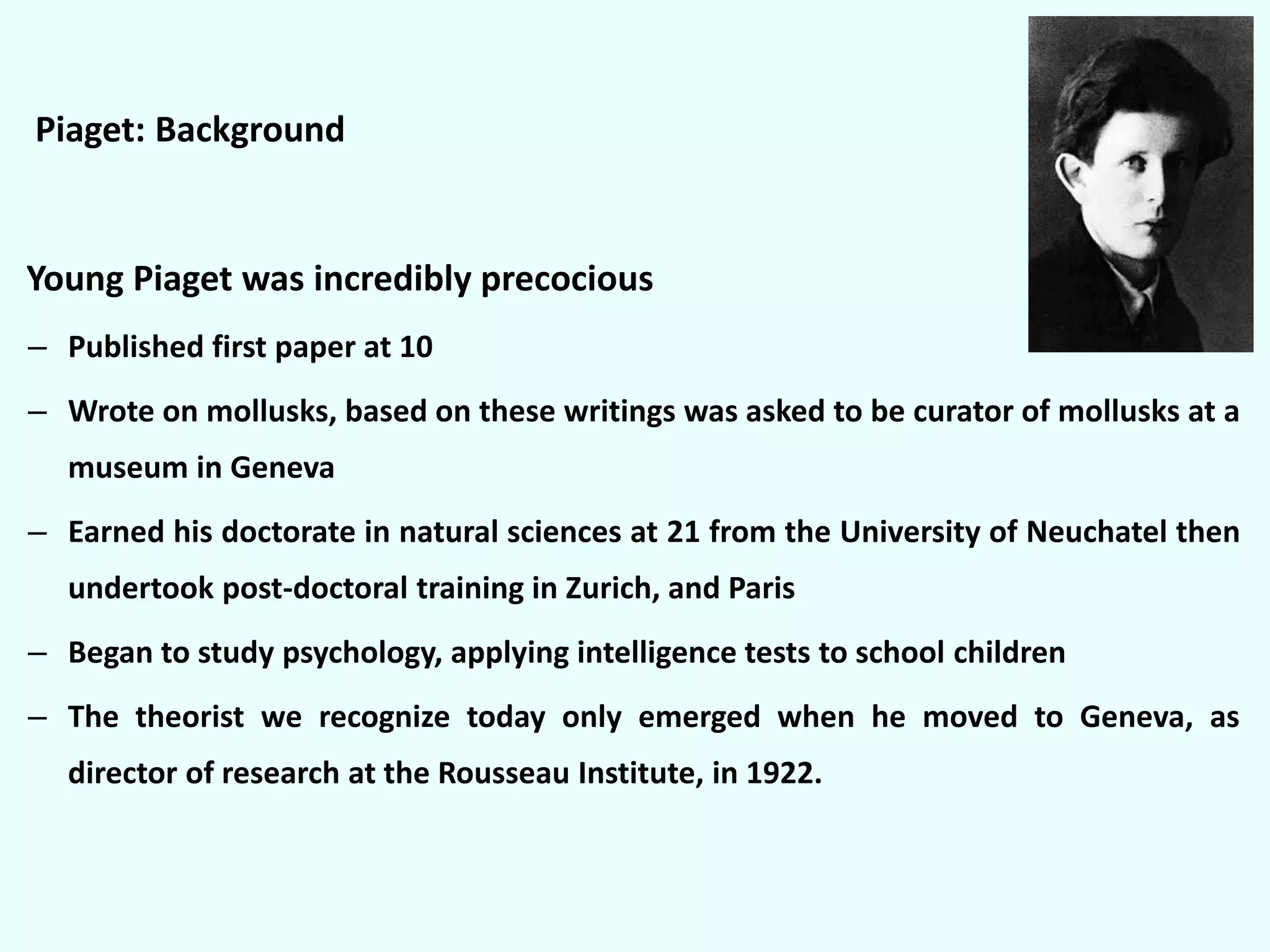 Piaget cognitive development theory | PPTX