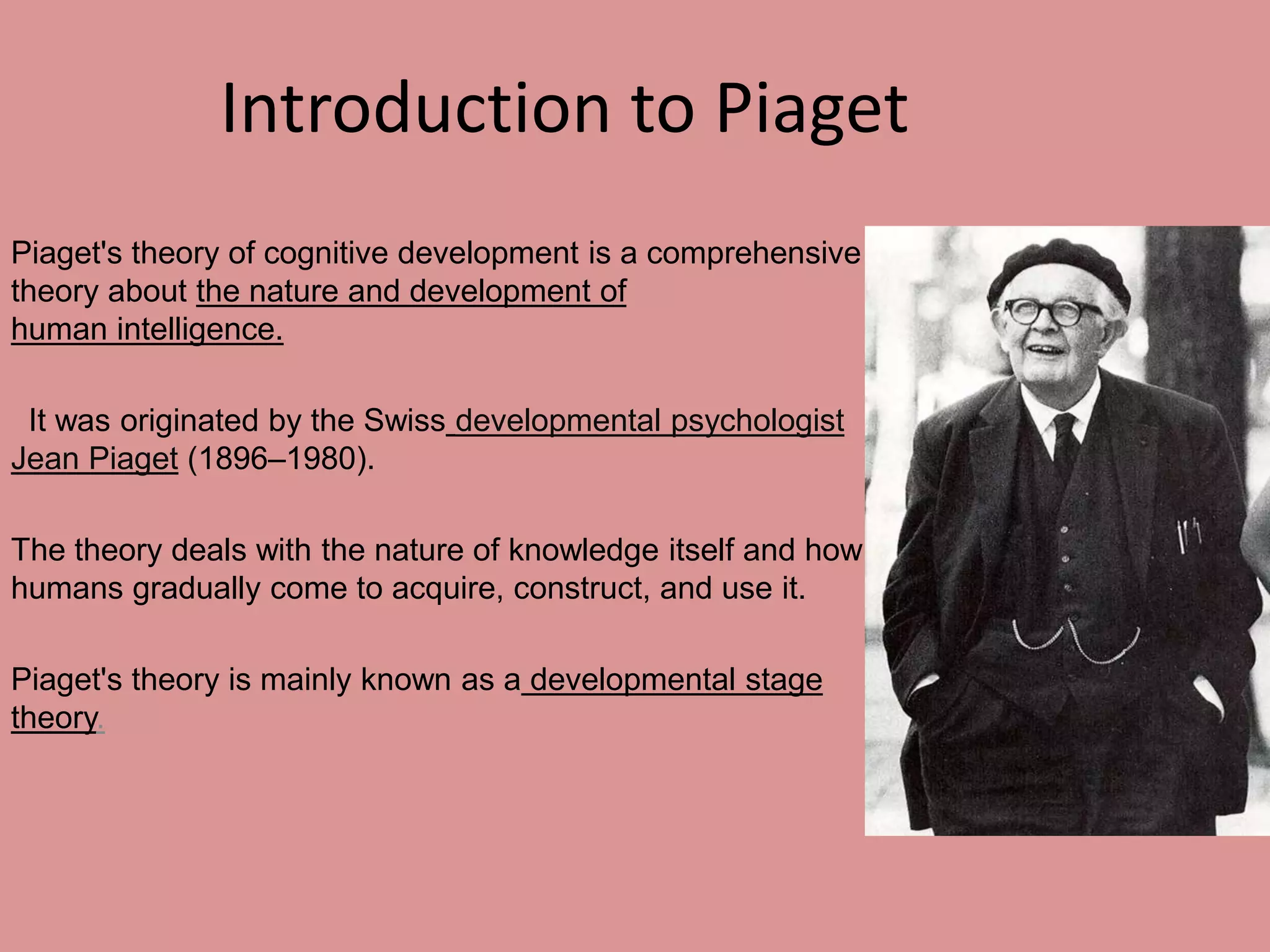 Piaget's Cognitive Development Theory | PPTX