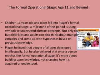 Piaget's Cognitive Development Theory | PPTX