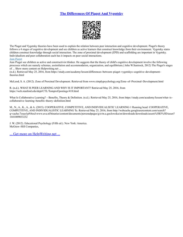 Piaget Observation | PDF