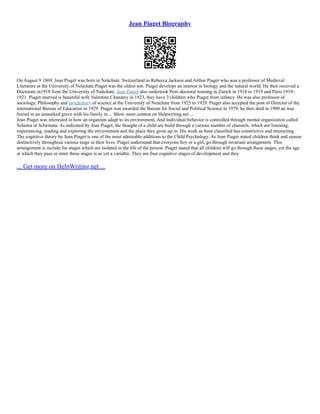 Piaget Observation | PDF