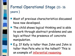 Piagets Cognitive Development | PPT