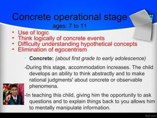 Piaget's cognitive development stages and maslow's hierarchy of needs | PPT
