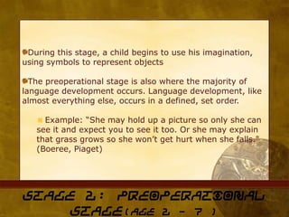 Piaget's cognitive development theory | PPTX