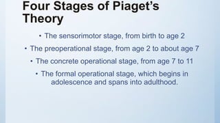 Piaget’s developmental activity | PPTX