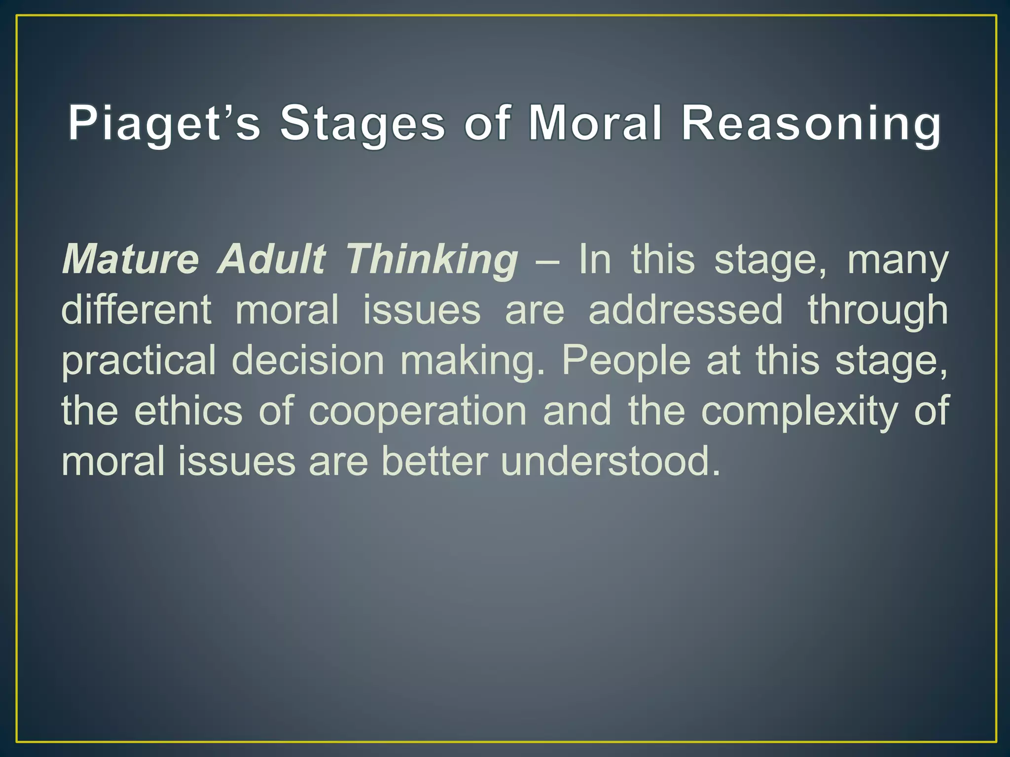 Piaget’s Moral Development | PPT Piaget’s Moral Development | PPT
