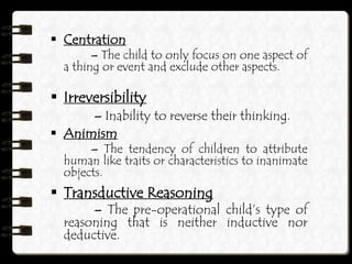 Piaget’s stages of cognitive development | PPT