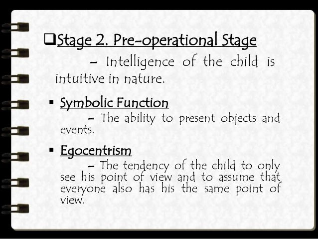 Piaget’s stages of cognitive development
