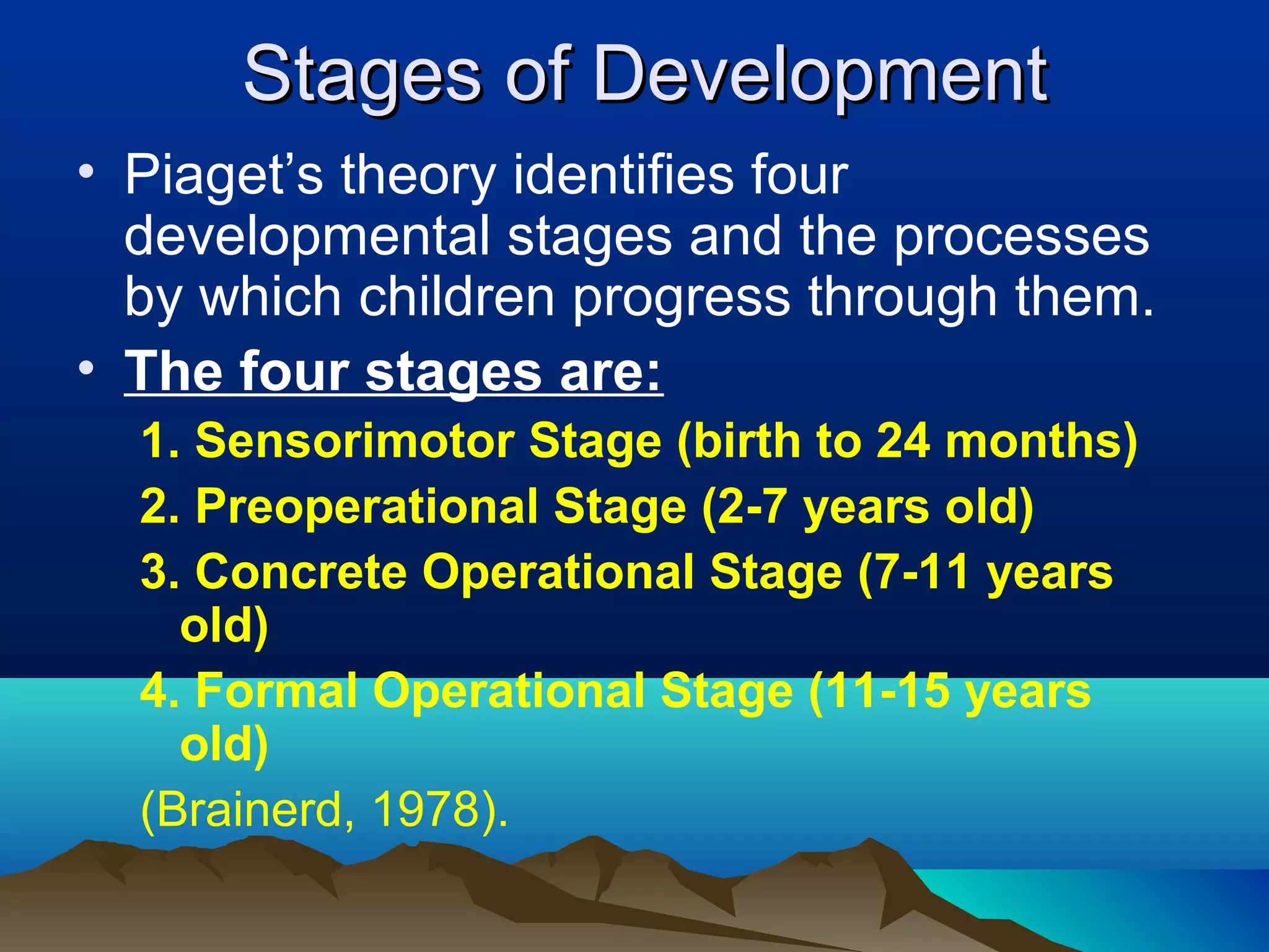 Piaget's stages of cognitive development | PPT