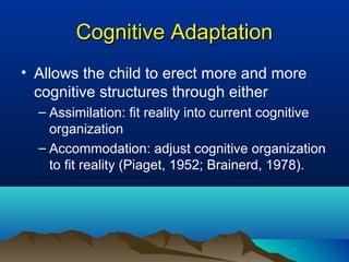 Piaget's stages of cognitive development | PPT