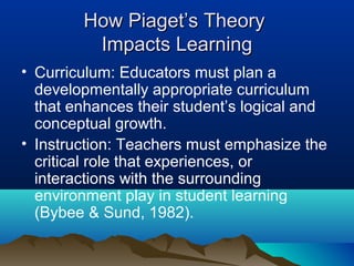 Piaget's stages of cognitive development | PPT