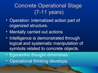 Piaget's stages of cognitive development | PPT