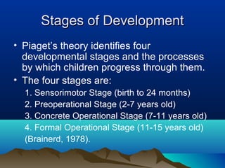 Piaget's stages of cognitive development | PPT