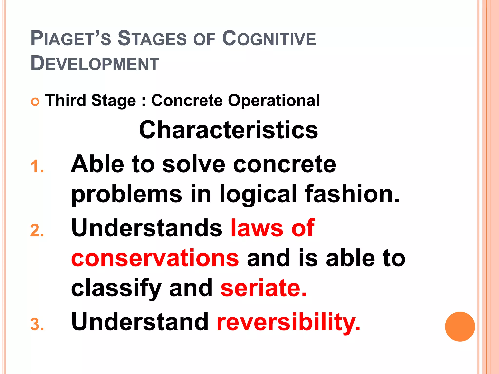 Piaget’s stages of cognitive development by safeer | PPT