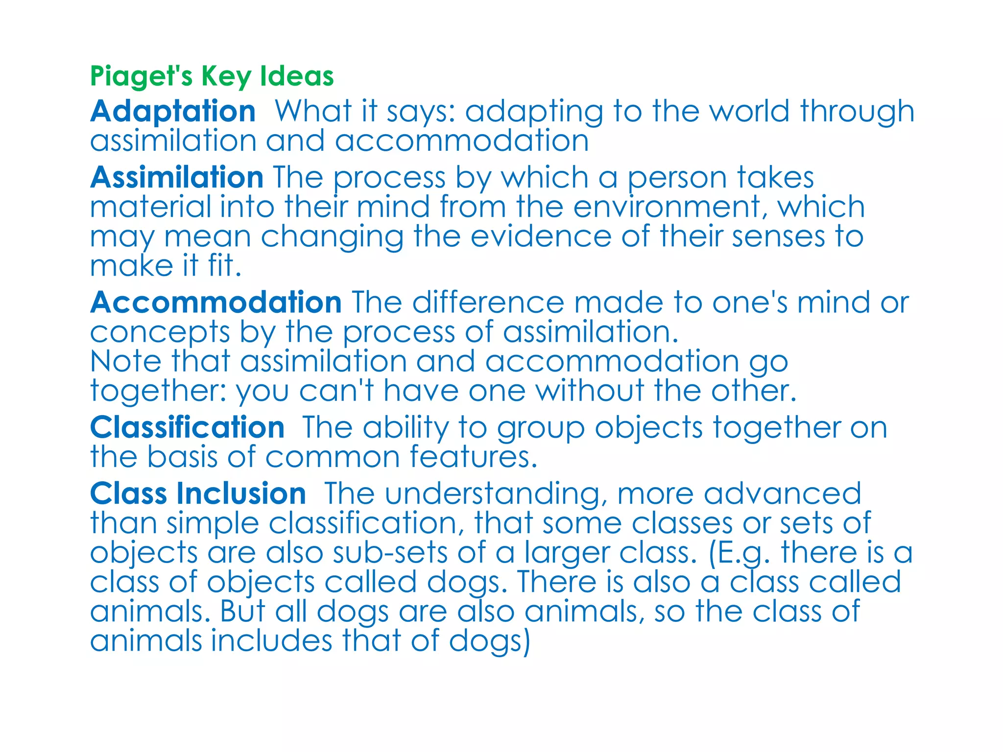 Piaget stages | PPTX