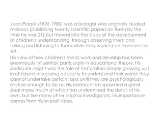 Piaget stages | PPTX | Parenting Babies and Toddlers | Parenting