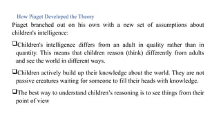 PIAGET'S TREORY OF COGNITIVE DEVELOPMENT | PPTX