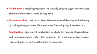 Piaget's theory of cogntive development | PPTX