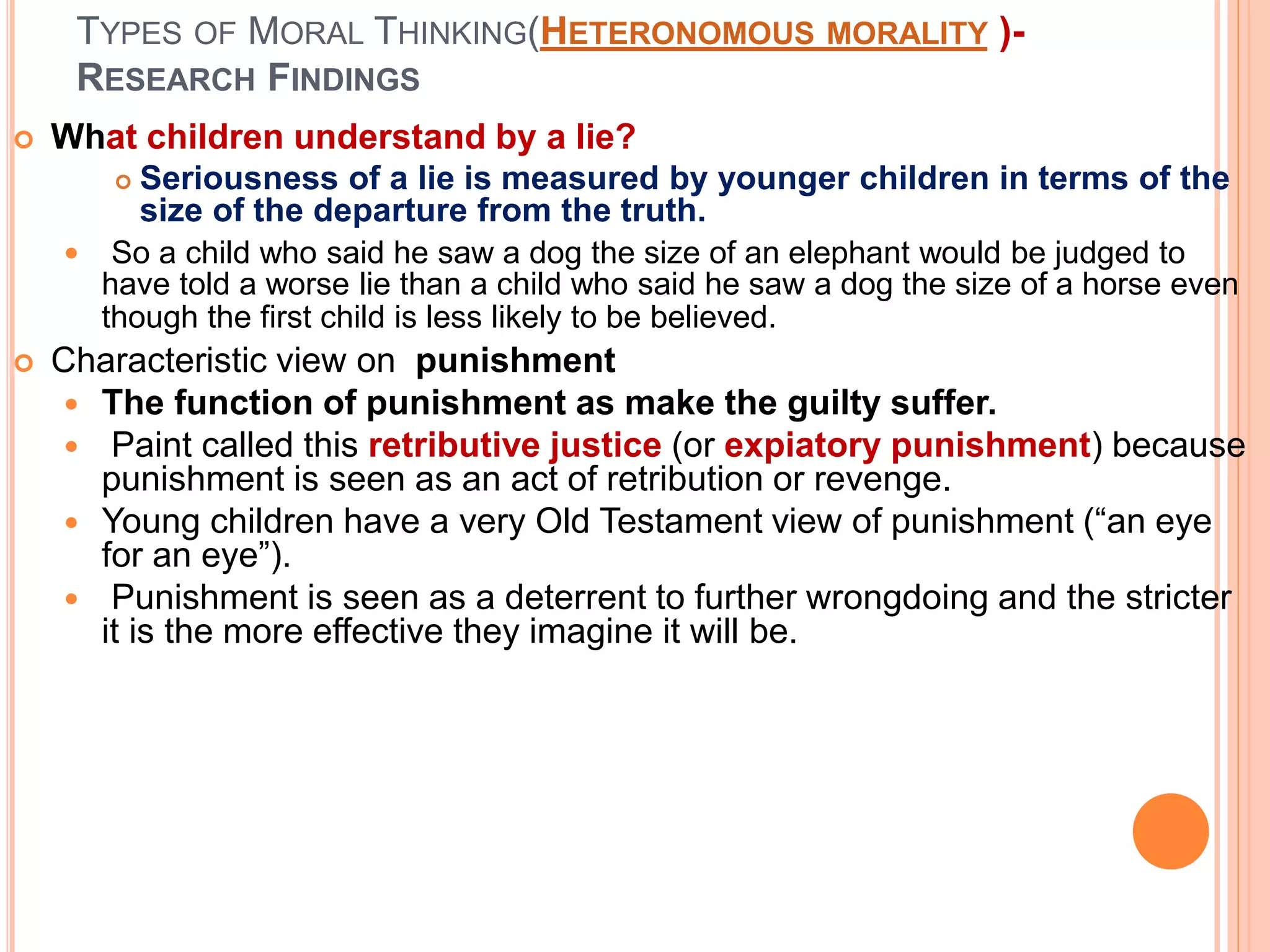 Piaget's theory of moral development | PPTX