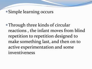 Piaget's theory on cognitive development | PPTX